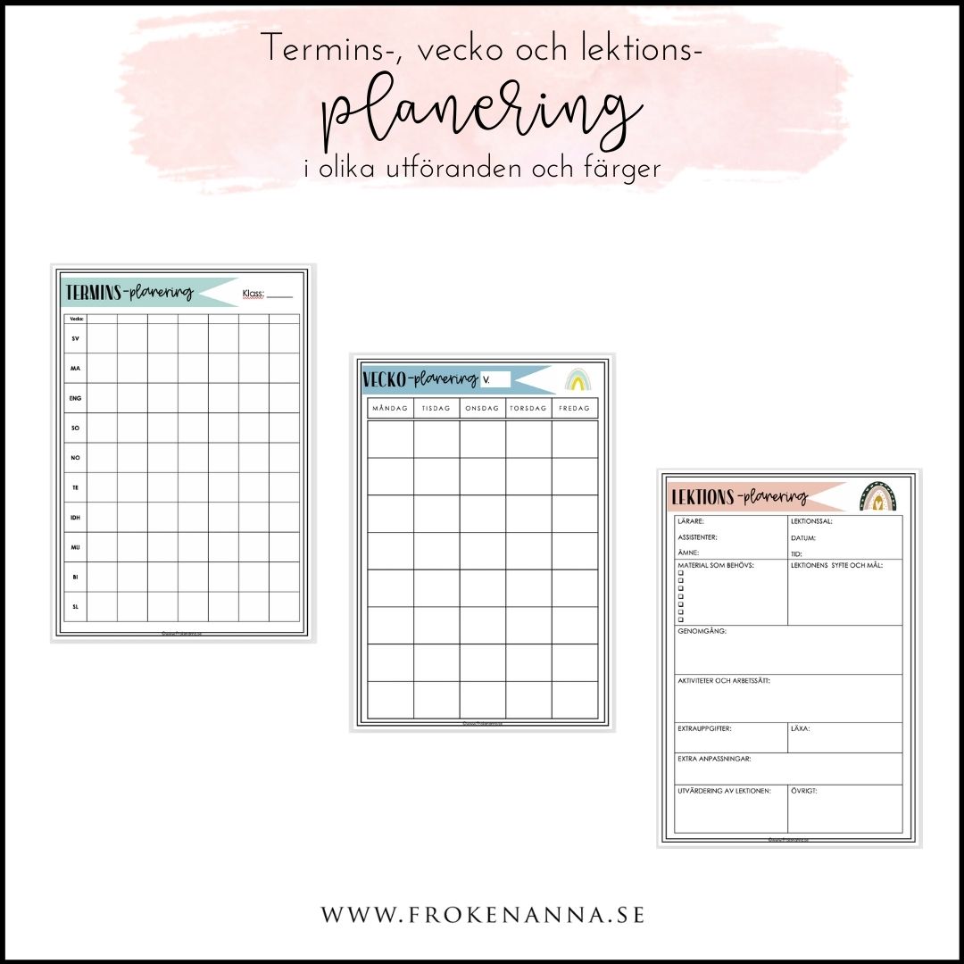 Att-göra-listor skolmaterial - Fröken Anna