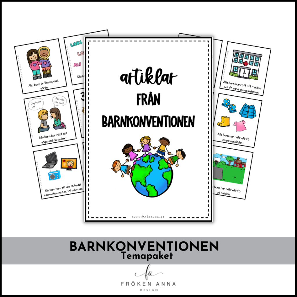 Barnkonventionen - lättlästa artiklar + arbetsmaterial skolmaterial ...