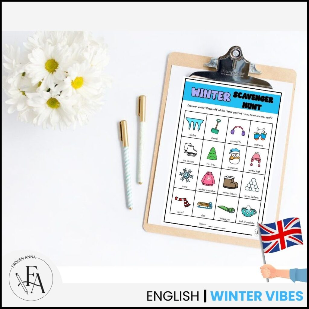 Skogsbingo på engelska: Lär dig höstord på engelska - Fröken Anna