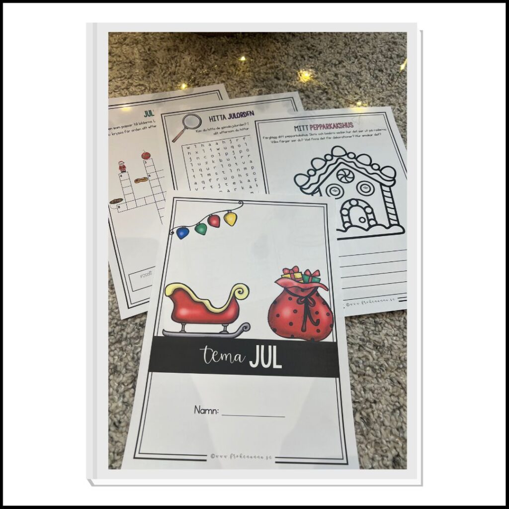 Lär dig rita steg för steg - Tema jul - Fröken Anna