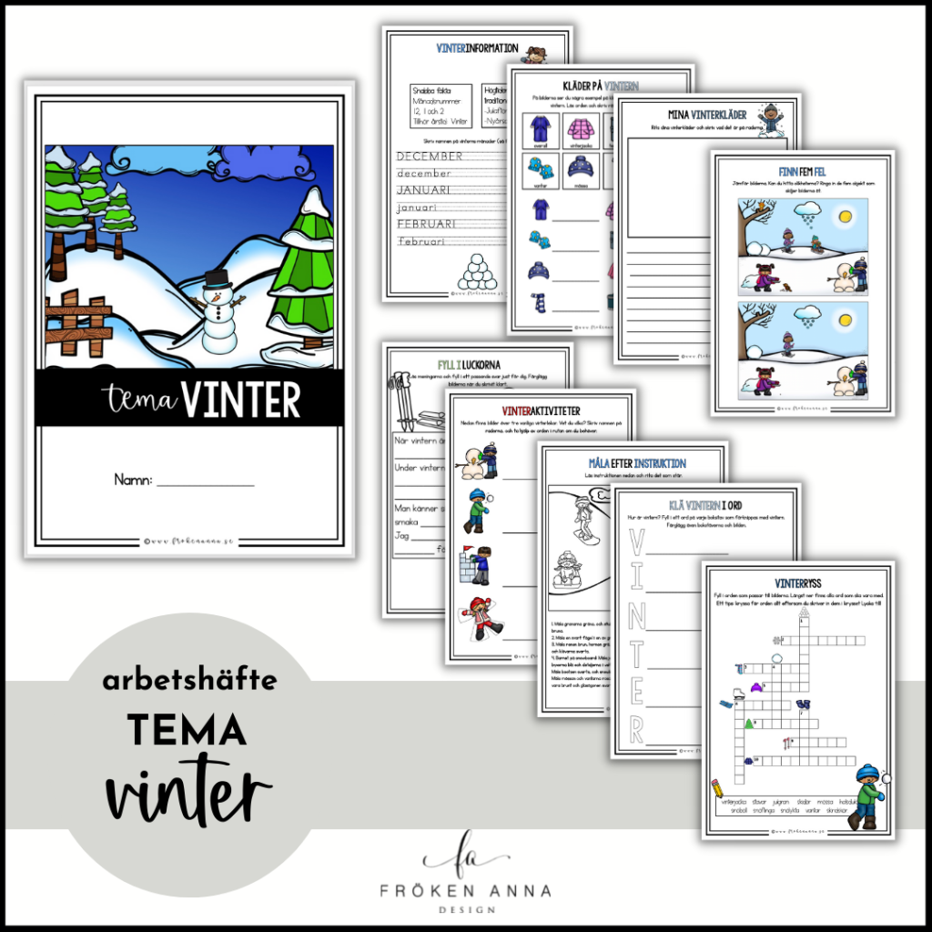 Arbetshäfte: tema vinter – Fröken Anna
