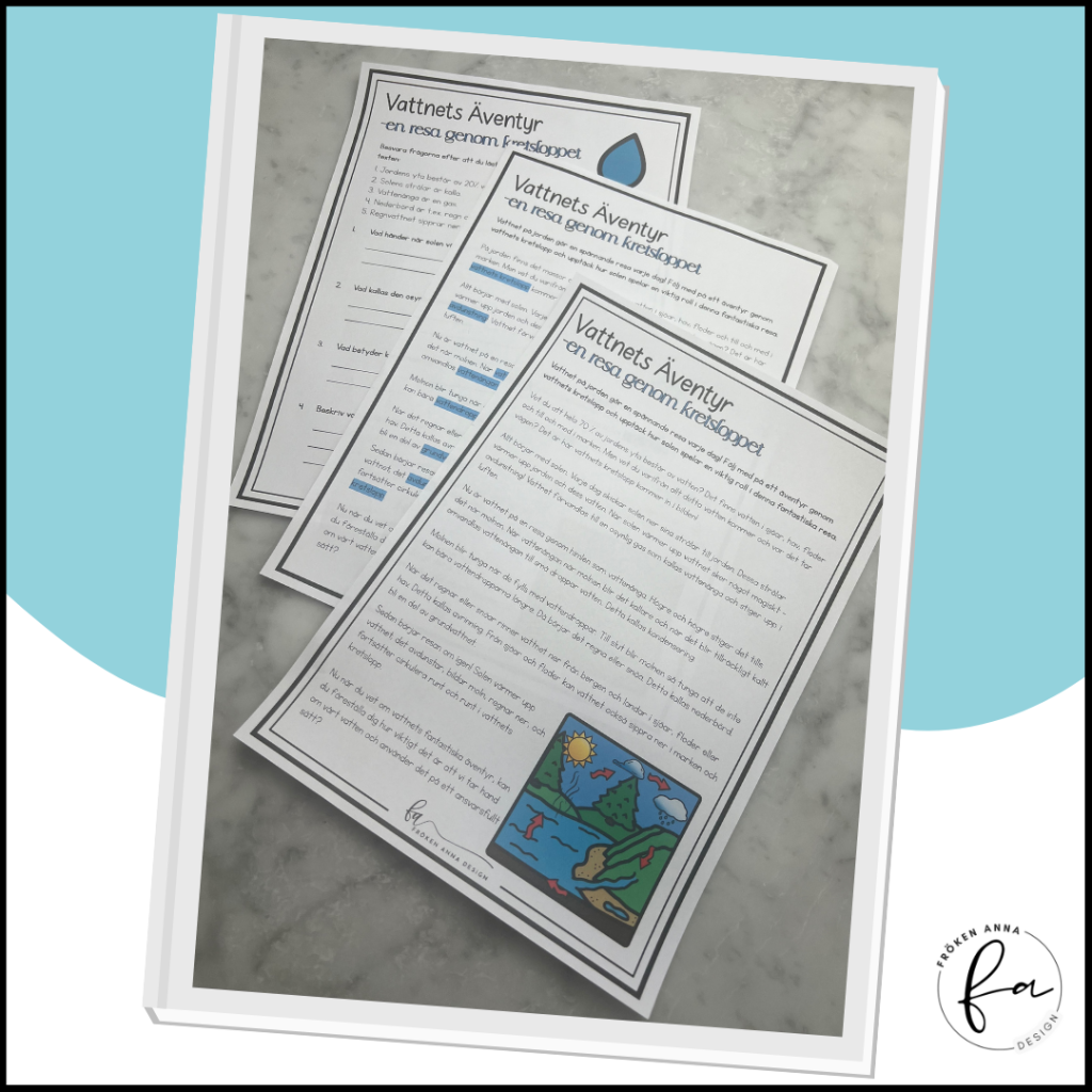 PAKET: Vattnets kretslopp - Fröken Anna