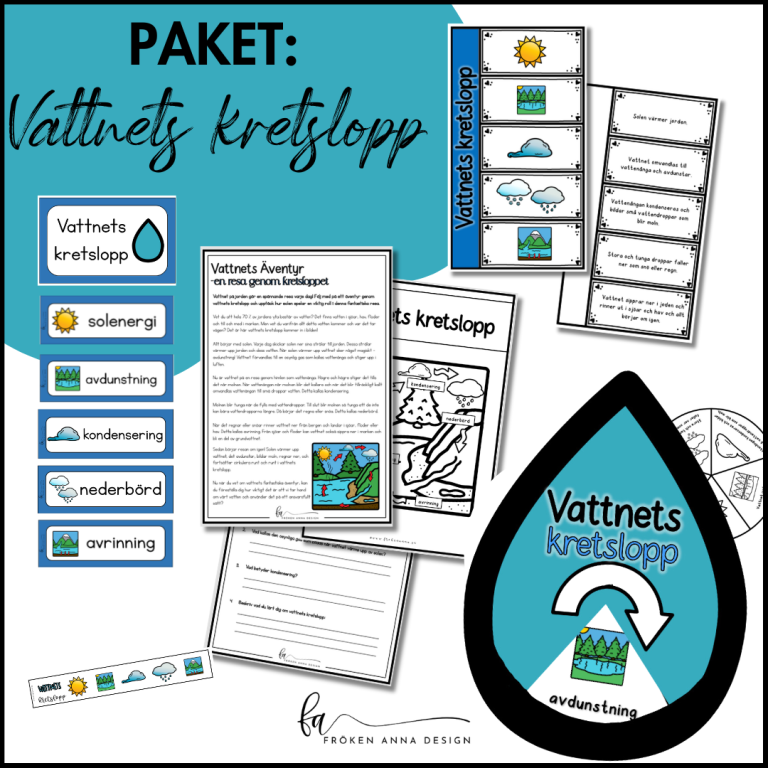 PAKET: Vattnets kretslopp - Fröken Anna