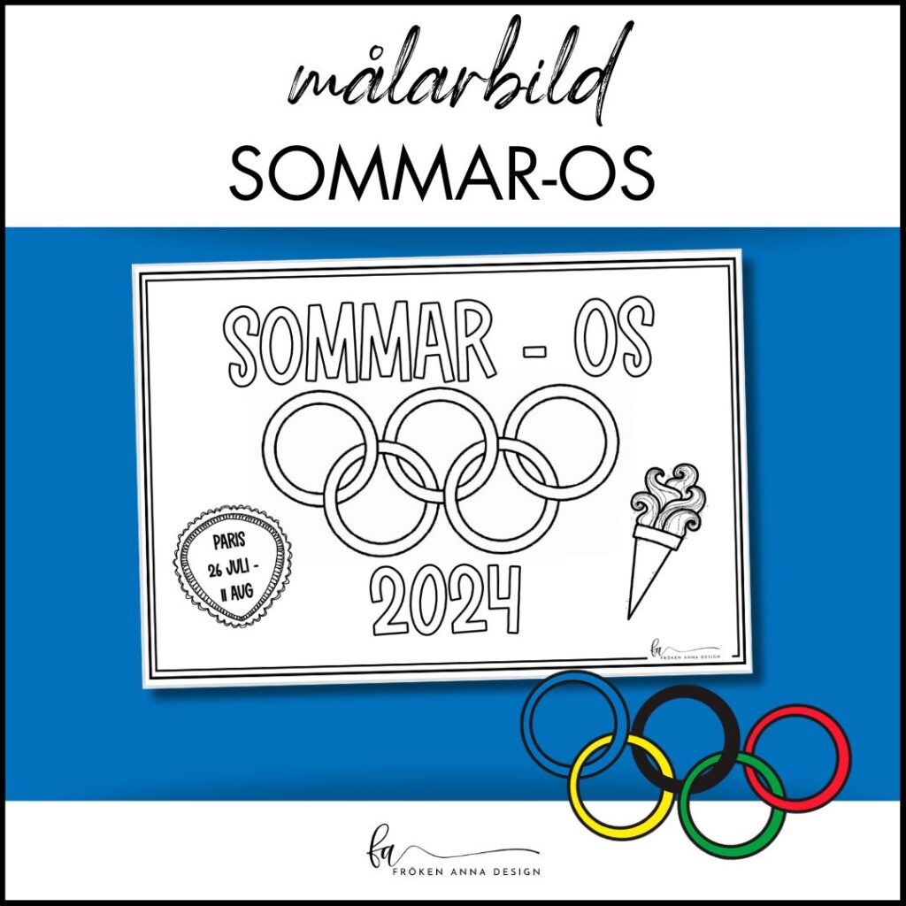 Målarbild Sommar-OS - Fröken Anna