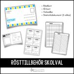 Demokrati: Röstningstillbehör (Till ett klass- eller skolval) - Fröken Anna