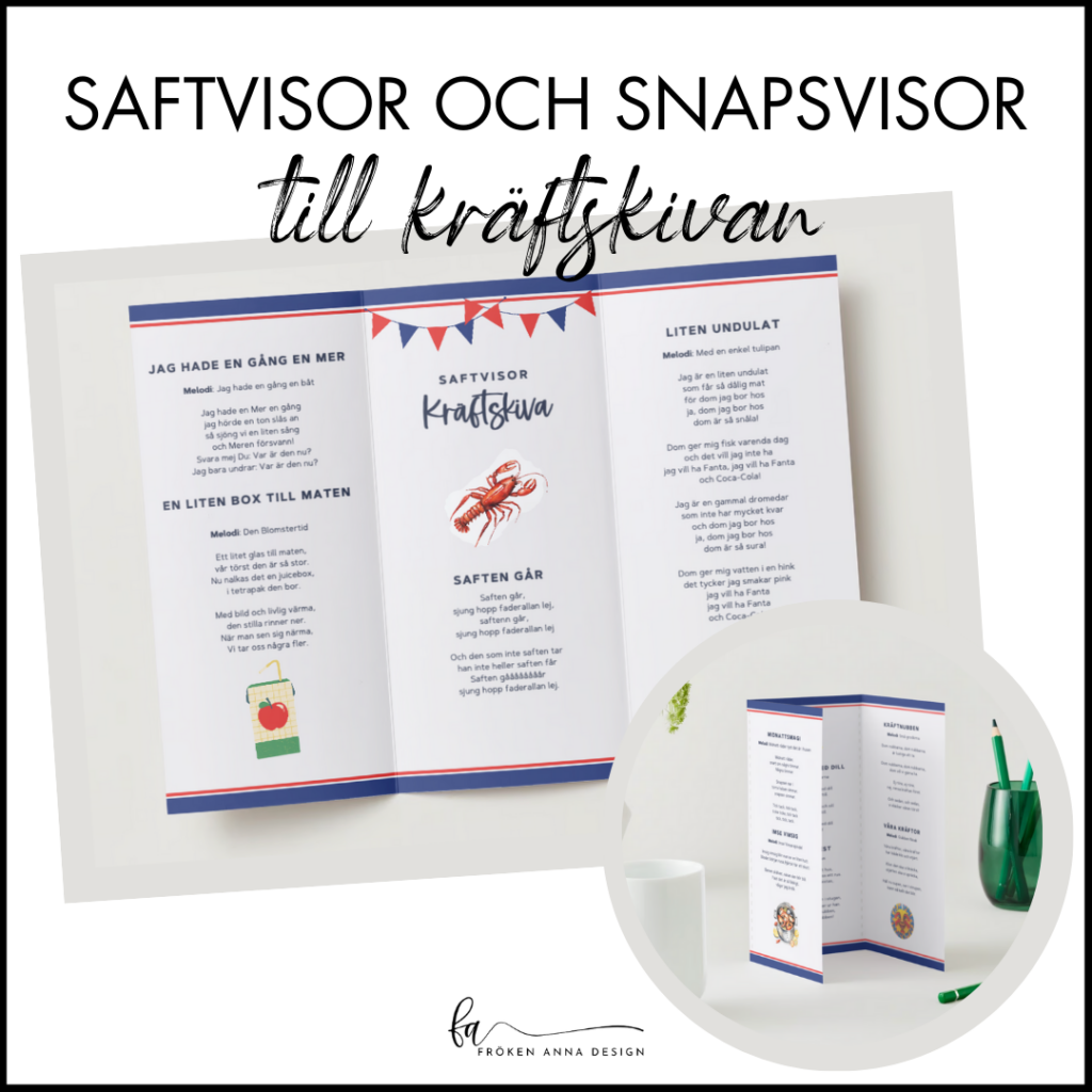 Kräftskiva: Snapsvisor och saftvisor - Fröken Anna
