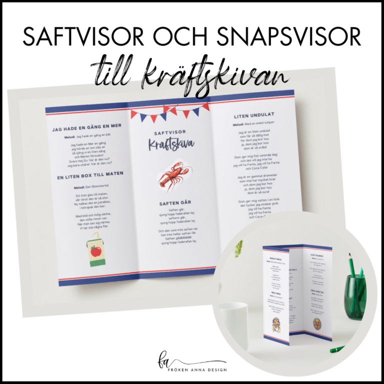 Kräftskiva: Snapsvisor och saftvisor - Fröken Anna