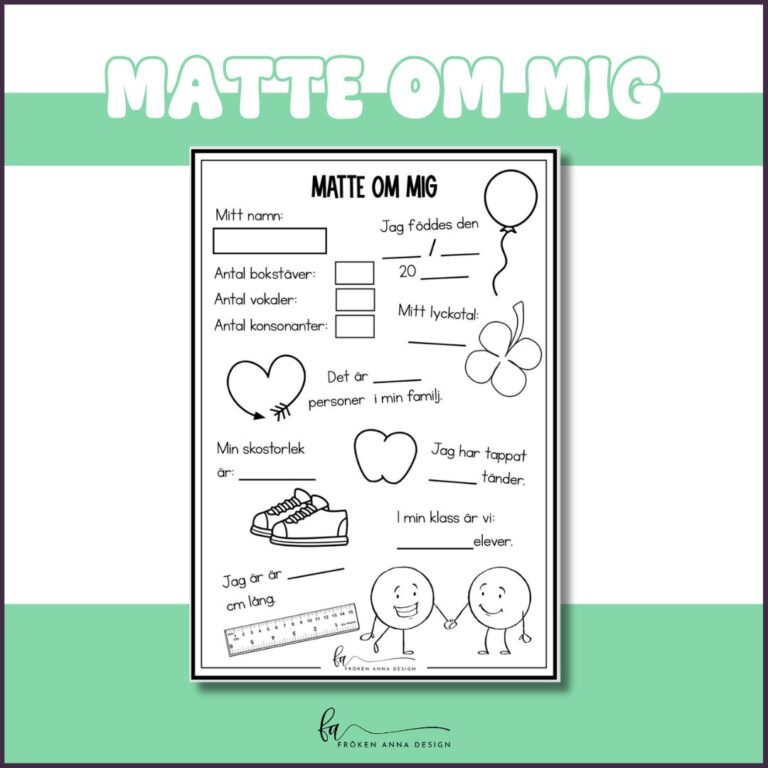 Matte om mig - Fröken Anna