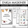 Enkla maskiner: Arbetshäfte (läsförståelse och uppgifter) - Fröken Anna