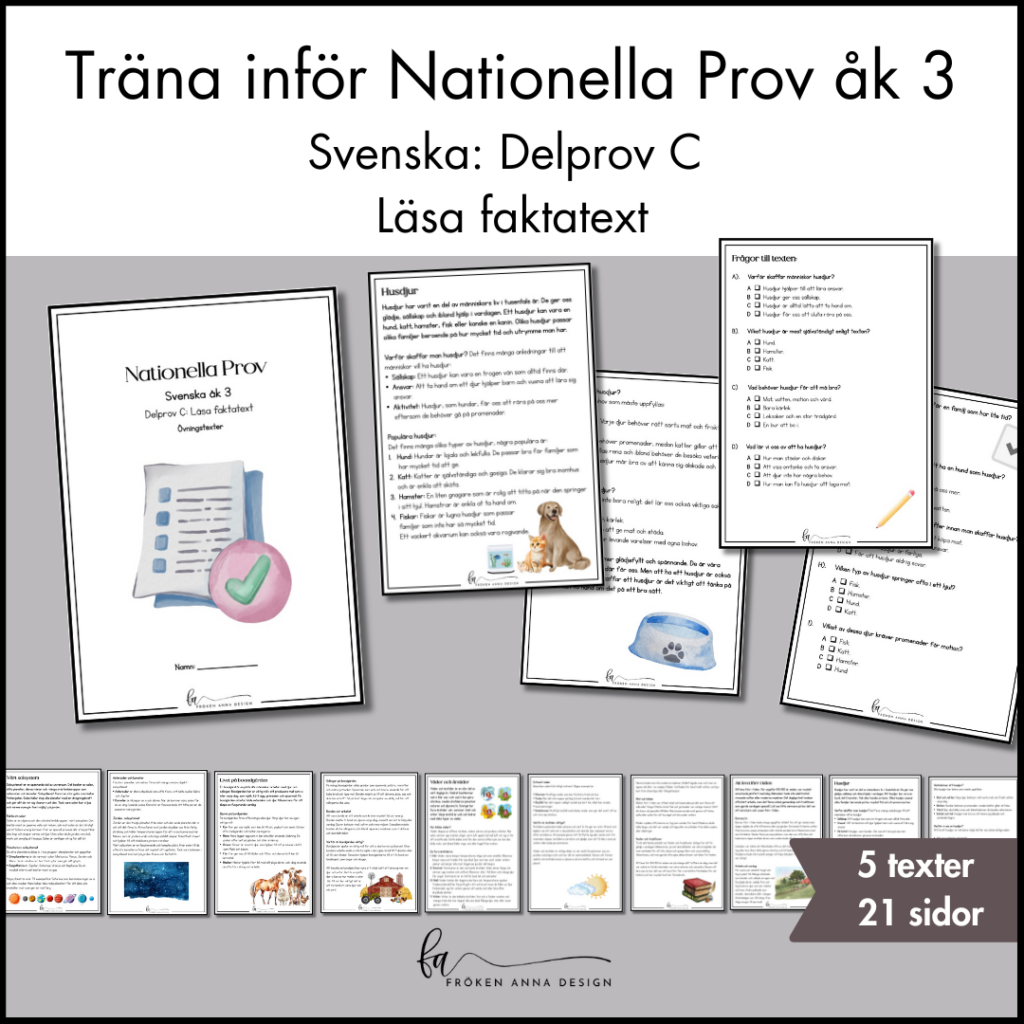 Övningar inför nationella prov